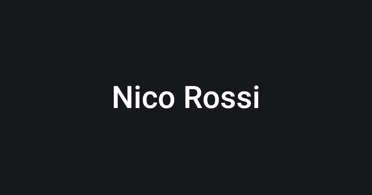 Nico Rossi